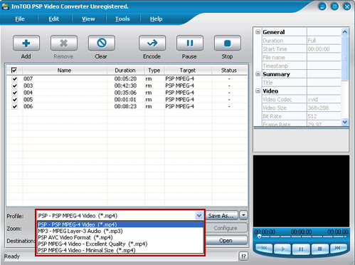How to convert movie to PSP MPEG4(MP4) and put movie on your PSP step ...