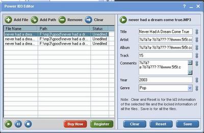 How to Edit, Add or Delete ID3 TAGs with Power ID3 Editor? - User Guide