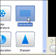 How to filter the interlaced video with EnhanceMovie?