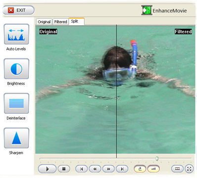How to filter the interlaced video with EnhanceMovie?
