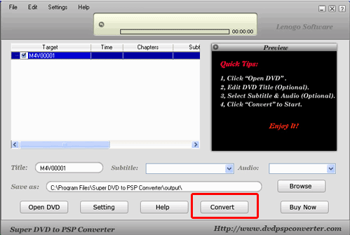 How to play DVD on PSP and watch DVD movie on PSP step by step?